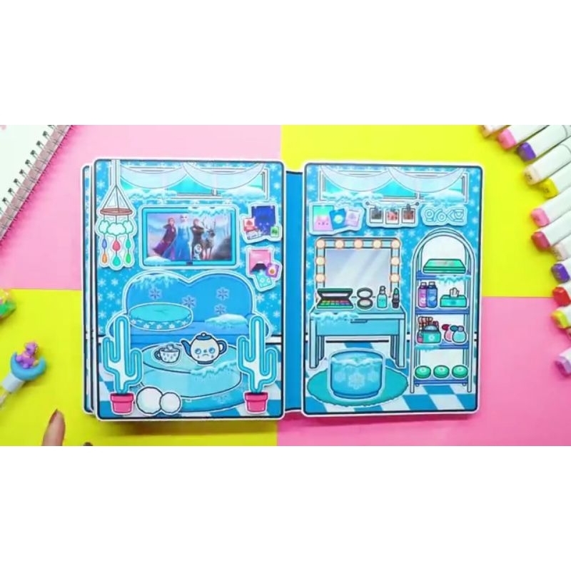 Toca Boca Educational Toy Paper book Paper Doll Toca House Of Queen ...