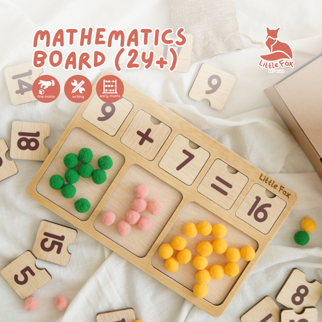 Littlefox Mathematics Board - Montessori Mathematics Board | Shopee ...