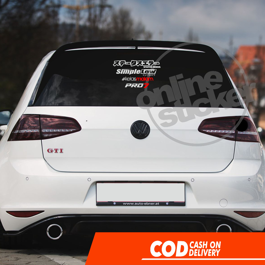 Sponsor's Rear Car Sticker | Racing | Style | Shopee Malaysia