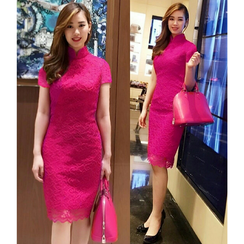 MERAH PUTIH Korean Midi Dress Wedding Invitation Dress Korean Style ...