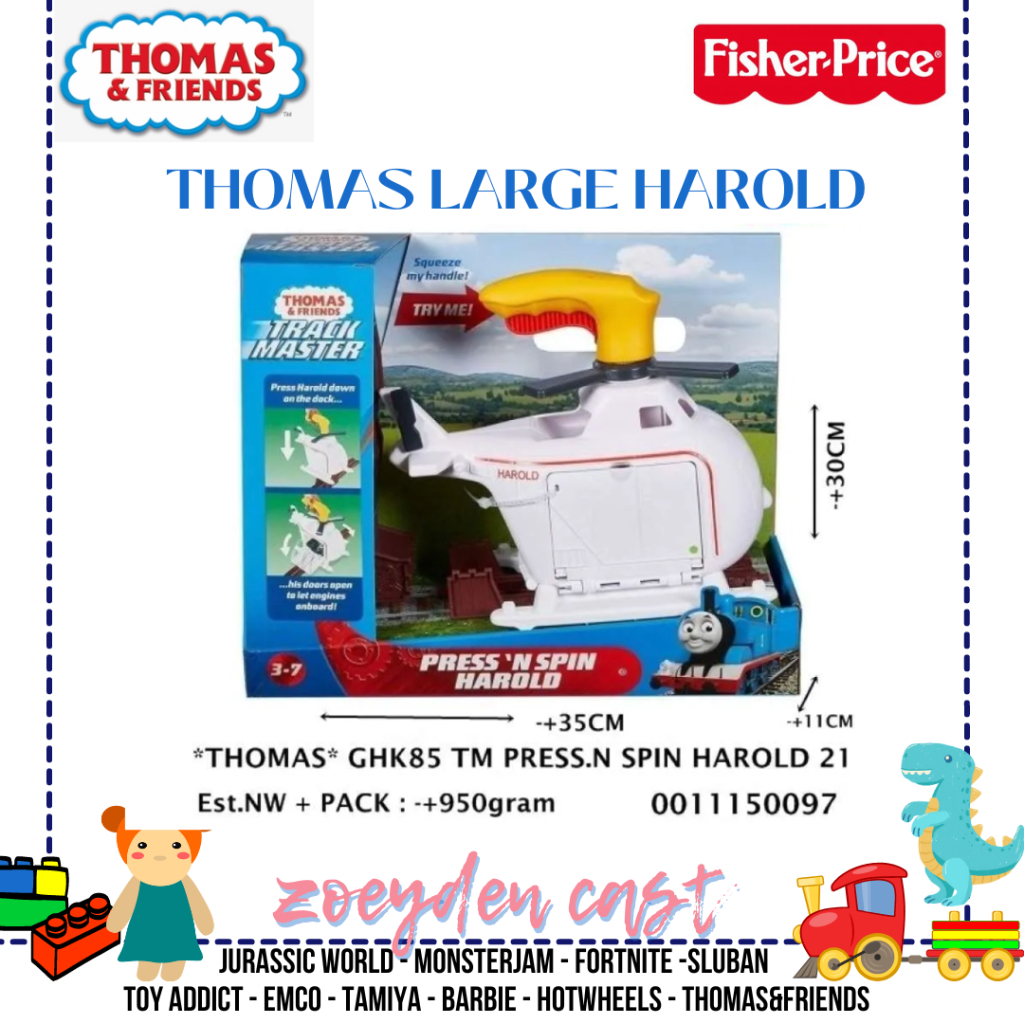 Thomas And Friends Toy Track Master Harold helicopter PLAYSET GHK85 ...