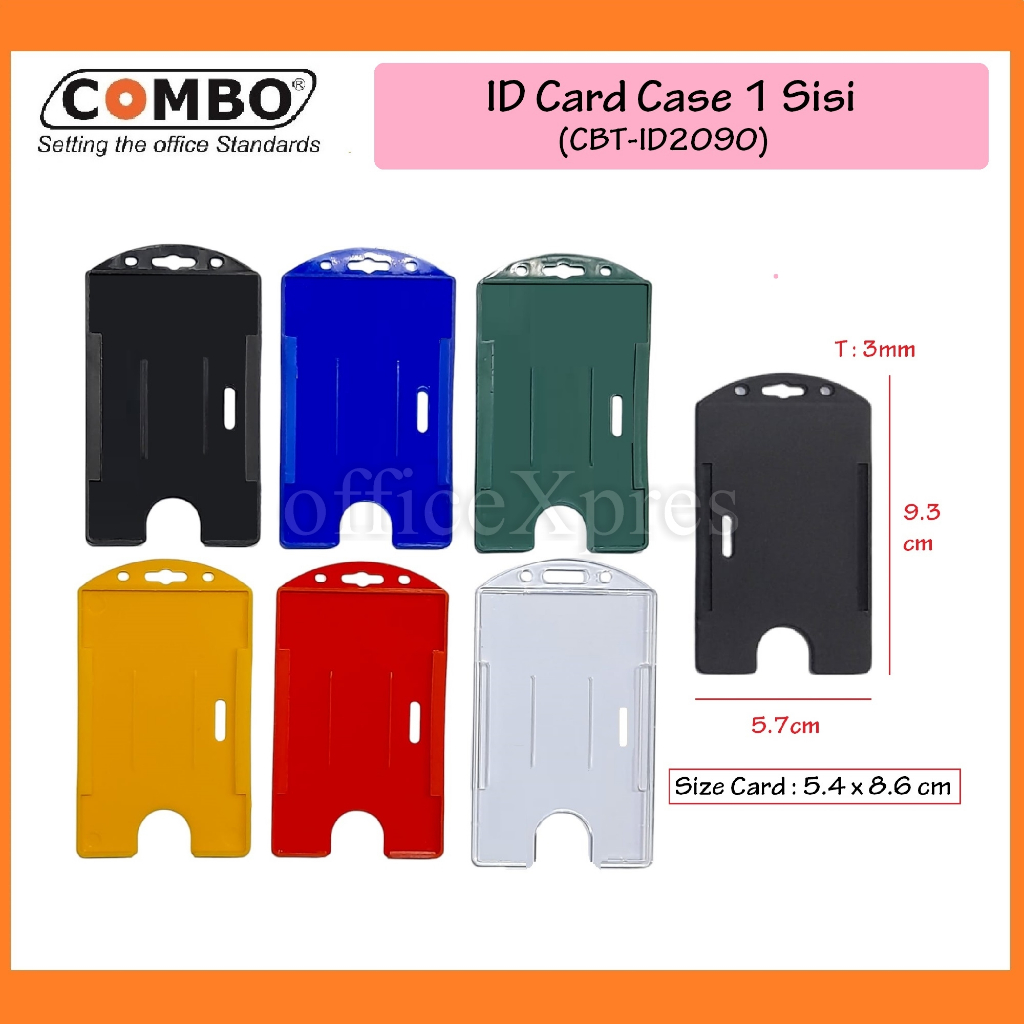 ID Card Plate 1 Side / ID Card Case Single Side / ID Card Case Plastic ...