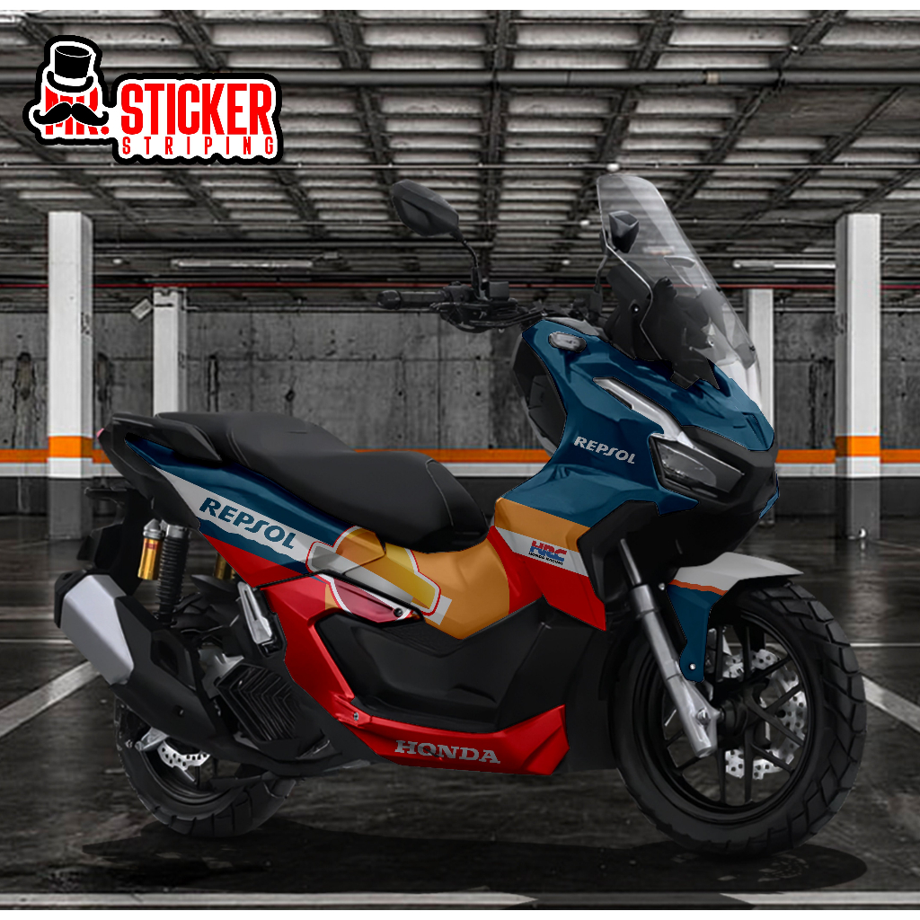 Decal honda ADV 160 ADV 150 full body custom sticker free design HRC ...