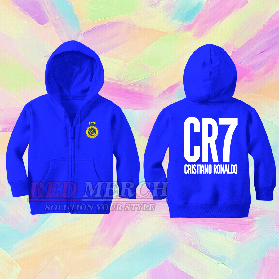 CR7 Ronaldo al nassr Children's zipper hoodie Football Jacket - Red ...
