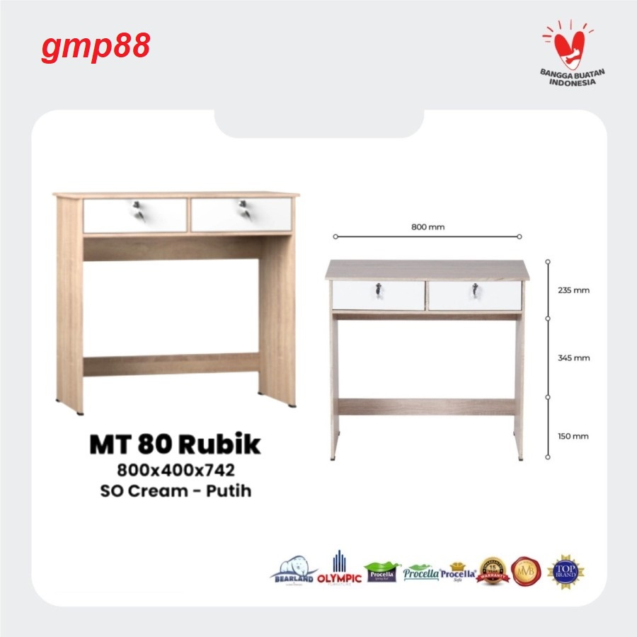 Olympic Study Desk/Writing Desk/Work Desk/Office Desk MT 80 RUBIK ...