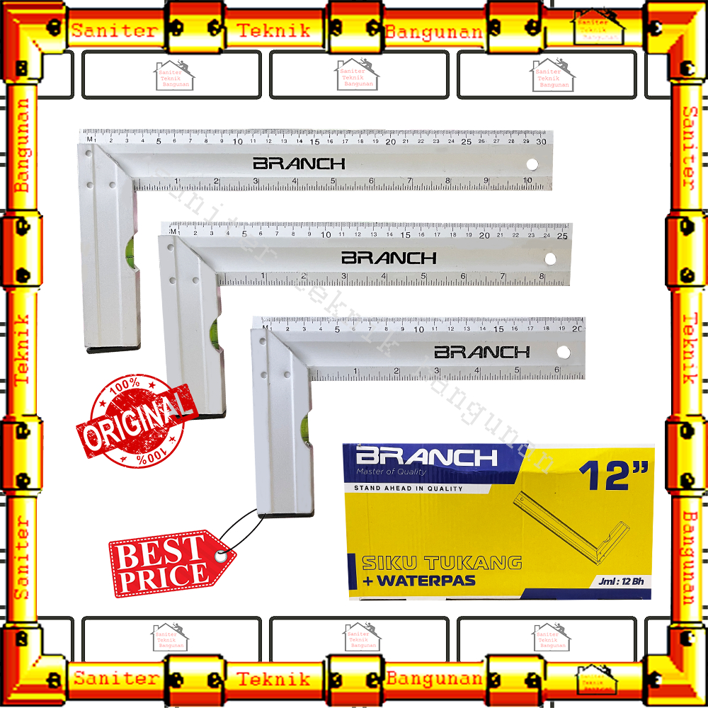 SIKU 8" 10" 12" Aluminum Spirit Level Meter Elbow Ruler Angle Ruler ...