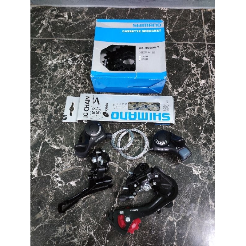 Groupset Groupset 3 X 7 Speed Shimano Tourney TX Cassette Original Seli ...