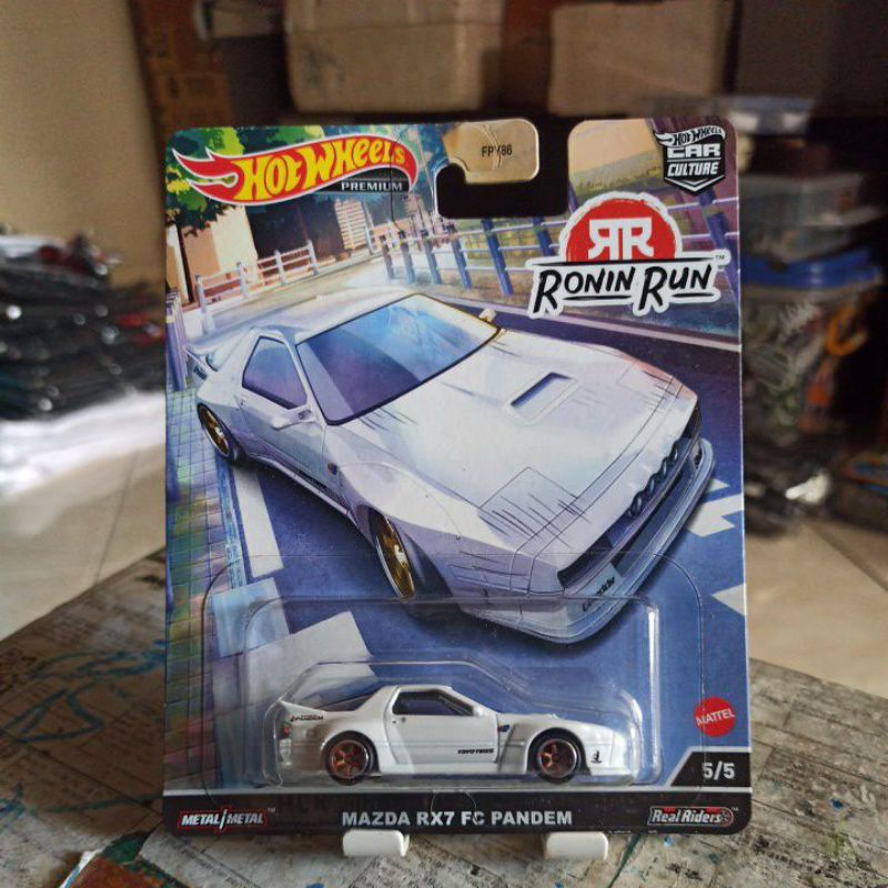 Hot Wheels Premium Car Culture Ronin Run Mazda RX7 FC Pandem White (Condition: Sundule, Ask Me ...