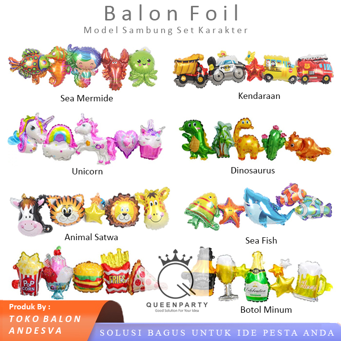 Connected Character Foil Balloons / Connected Character Balloons ...