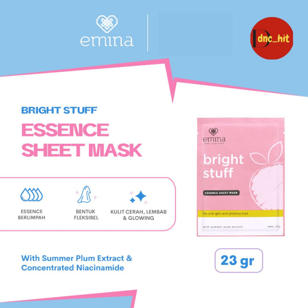Emina bright stuff essence sheet mask 23g | Shopee Malaysia