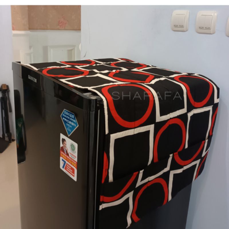 KATUN Fridge Cover Fridge Cover Fridge Cover Fridge Cloth Cotton Motif ...