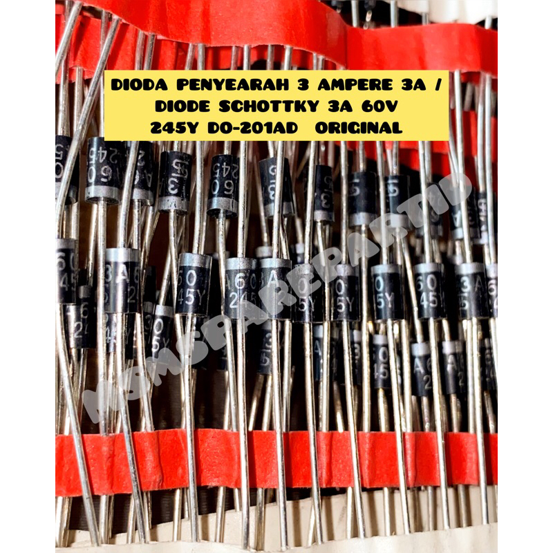 Ignition DIODE 3 AMPERE 3A / DIODE SCHOTTKY 3A 60V 245Y DO-201AD ...
