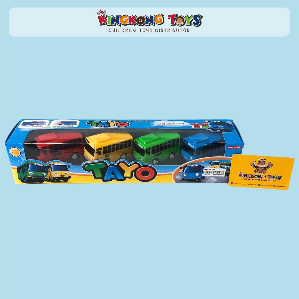 Tayo MINI BUS Toys 4pcs/LITTLE BUS TAYO/Miniature BUS TAYO/Toy Car ...