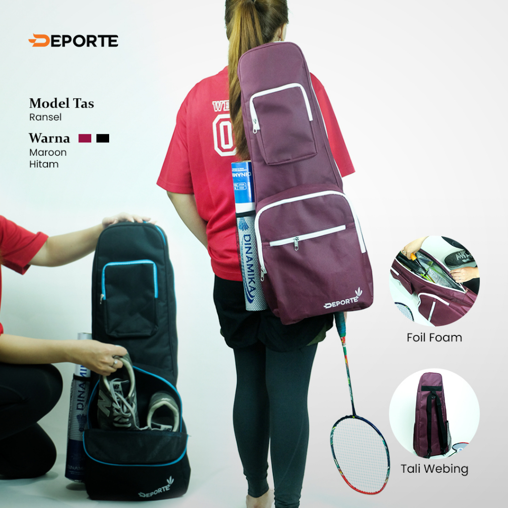 Badminton Bag Badminton Backpack 4 - 8 Multifunctional Rackets Thick ...