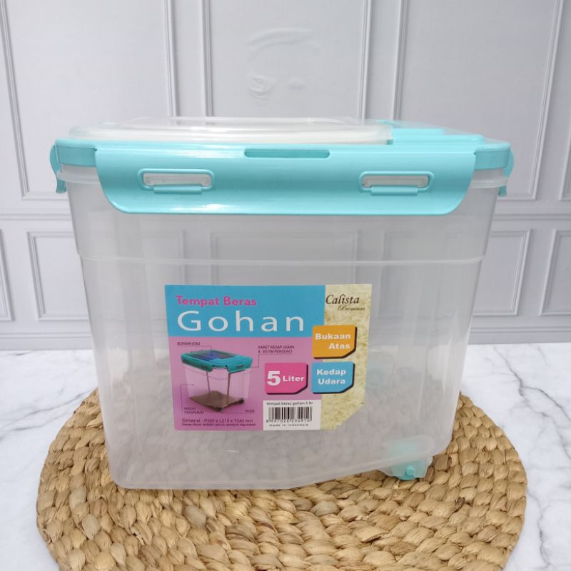 Calista 5 LITER Rice Container/Rice Container/5KG Rice BOX | Shopee ...