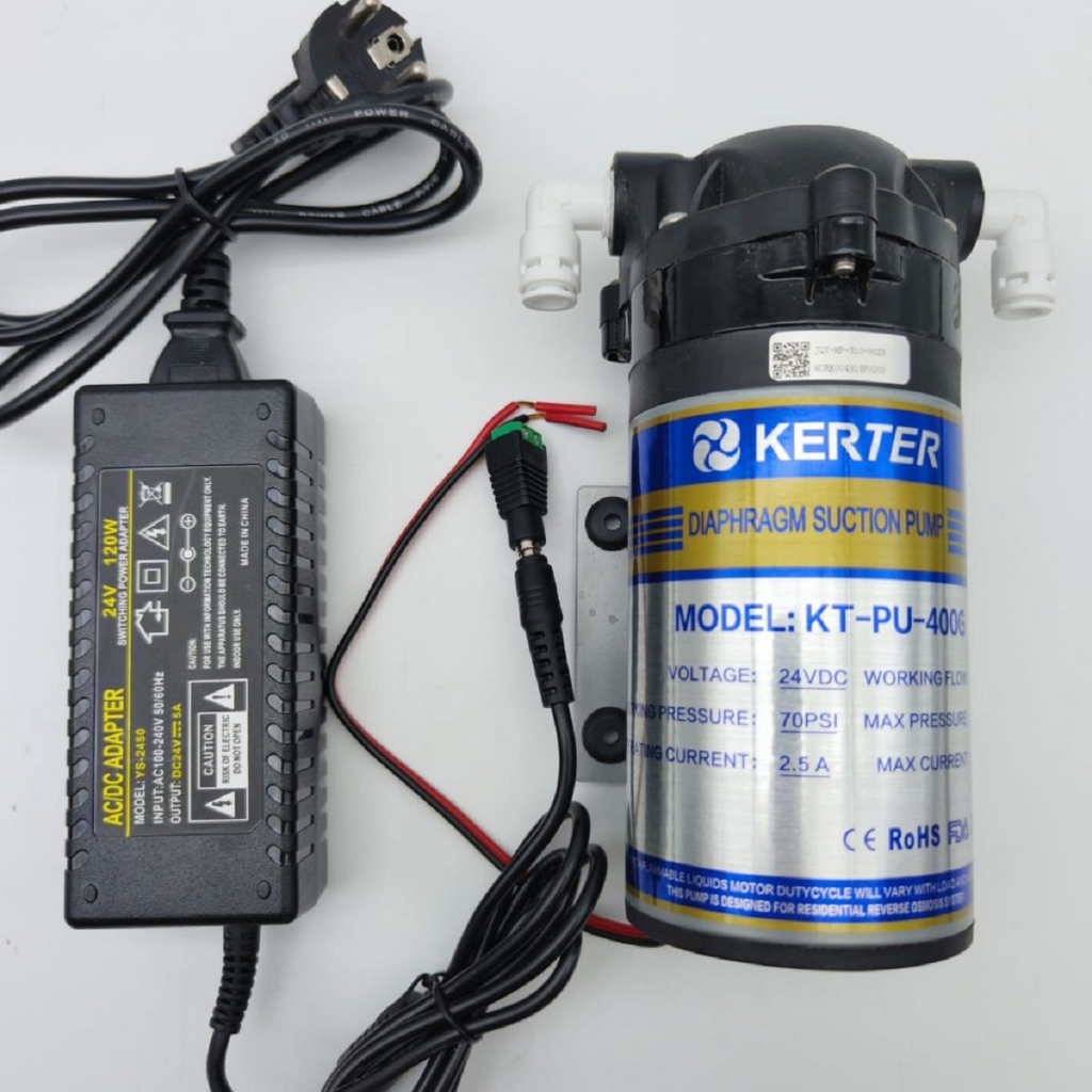 MESIN Ro Booster Pump 200G 400G DC 24V Reverse Osmosis Booster Pump ...