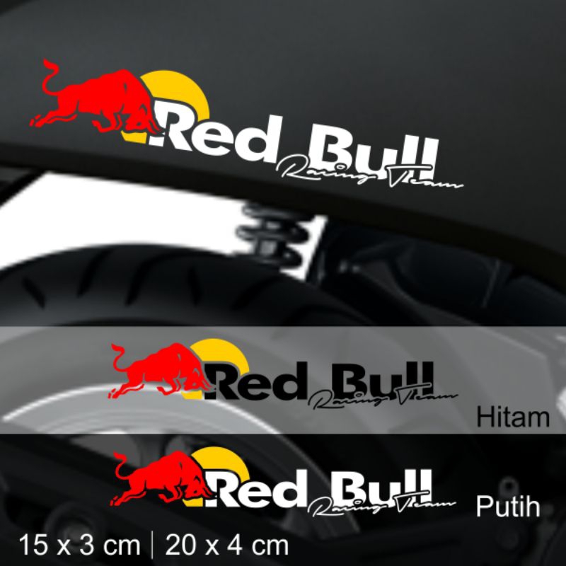 Red BULL RACING TEAM CUTTING STICKER MOTORCYCLE STICKER | Shopee Malaysia