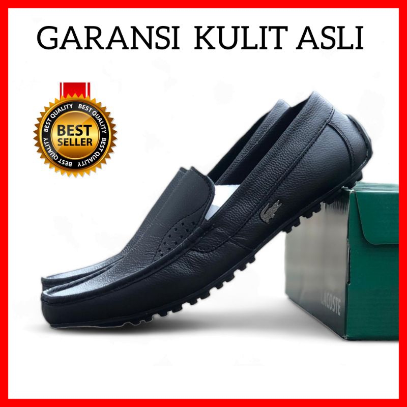 GENUINE LEATHER MEN'S WORK SHOES / FORMAL MEN'S SLIP-ON PANTOFEL SHOES ...