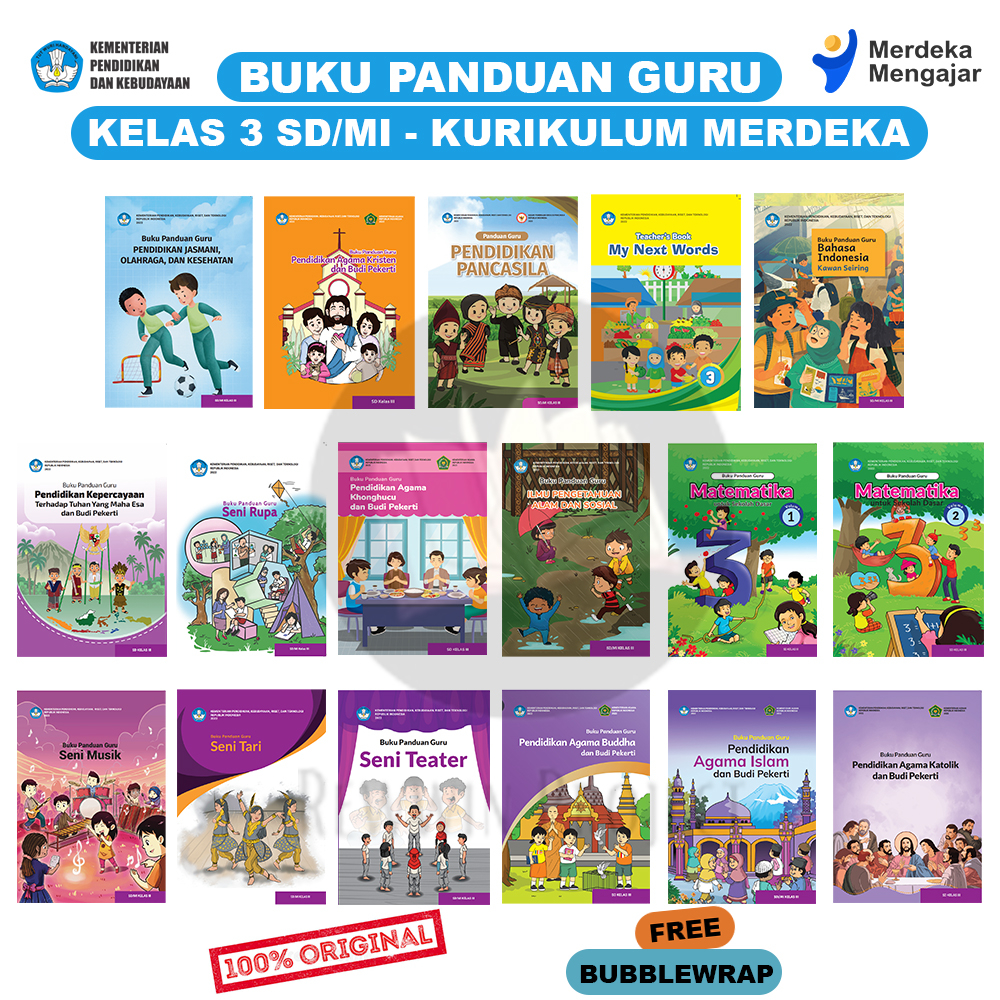 3rd (III) SD/ MI Grade Teacher's Manual - Merdeka Curriculum | Shopee ...