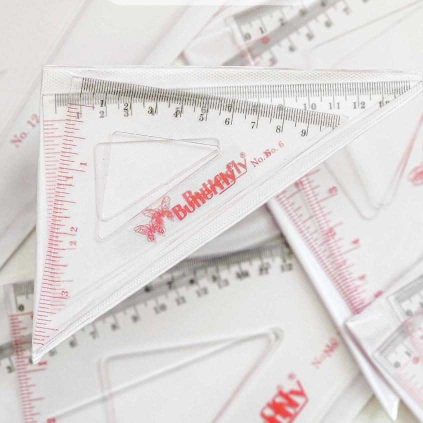 Butterfly Triangle Ruler No.6 | Shopee Malaysia
