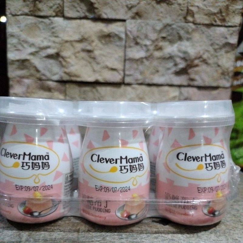 Clever MAMA CHESSE PUDDING STRAWBERRY 1 TRAY (6 PCS) | Shopee Malaysia