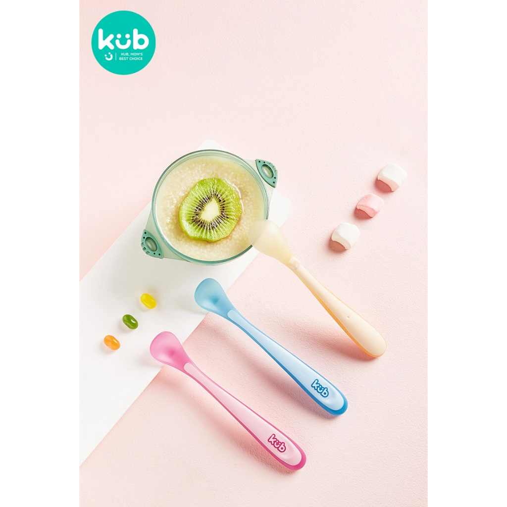KUB Sweets Series Temperature Soft Spoon Set / Baby Spoon | Shopee Malaysia
