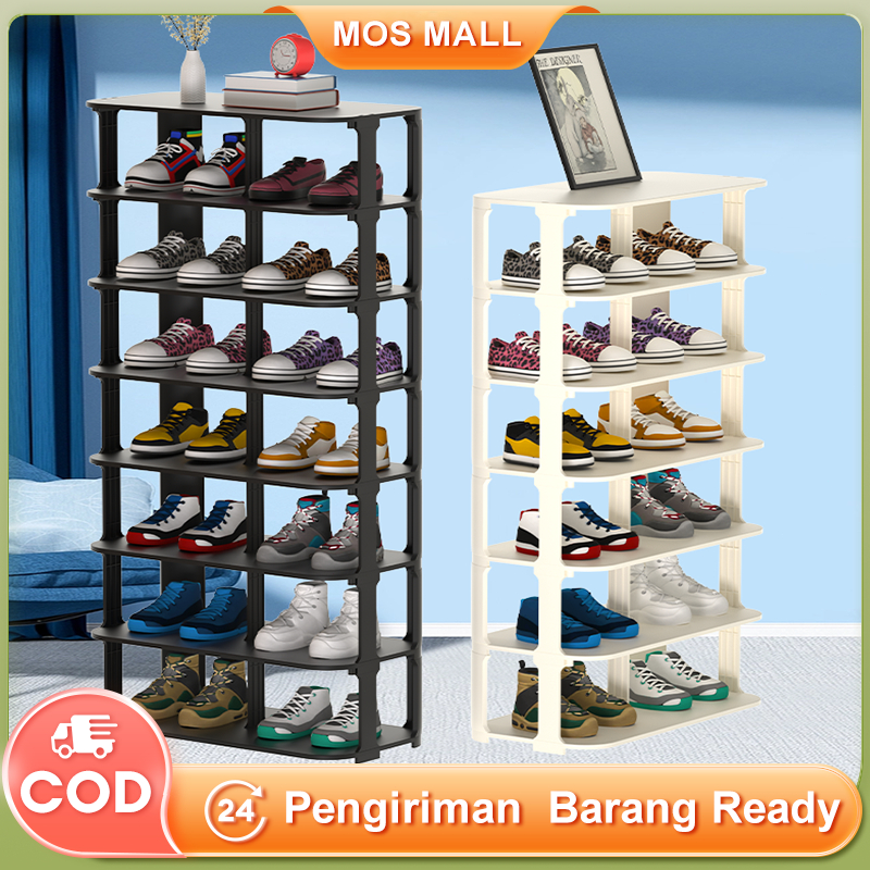 Plastic Stacking Shoe Rack Closed Shoe Rack Multipurpose Stacking Rack ...