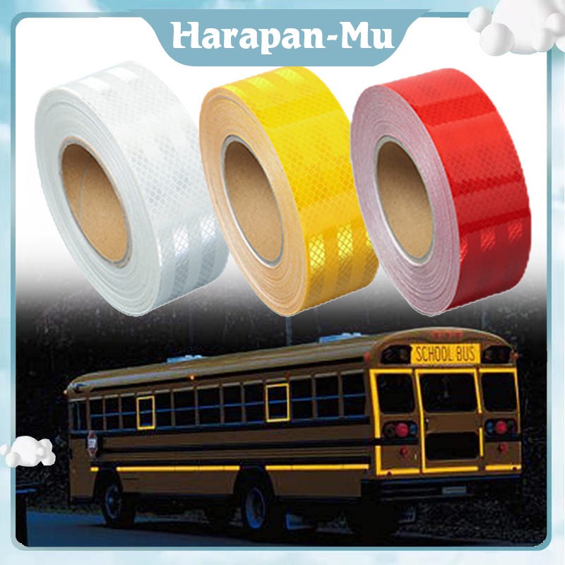 CAHAYA 25m Motorcycle Reflector Sticker Light Reflective Sticker Safety ...