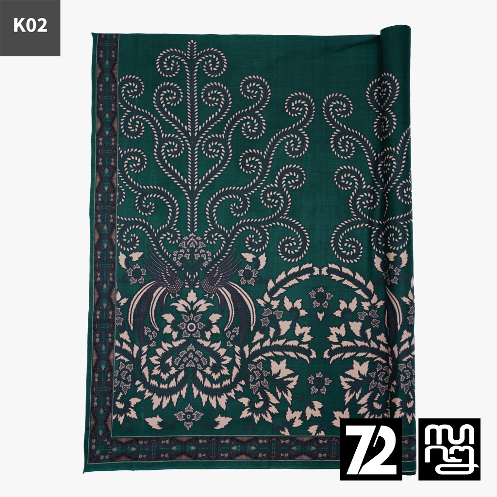 KATUN HIJAU PREMIUM BATIK FABRIC Cotton Material Cokrominoto Bird Motif ...