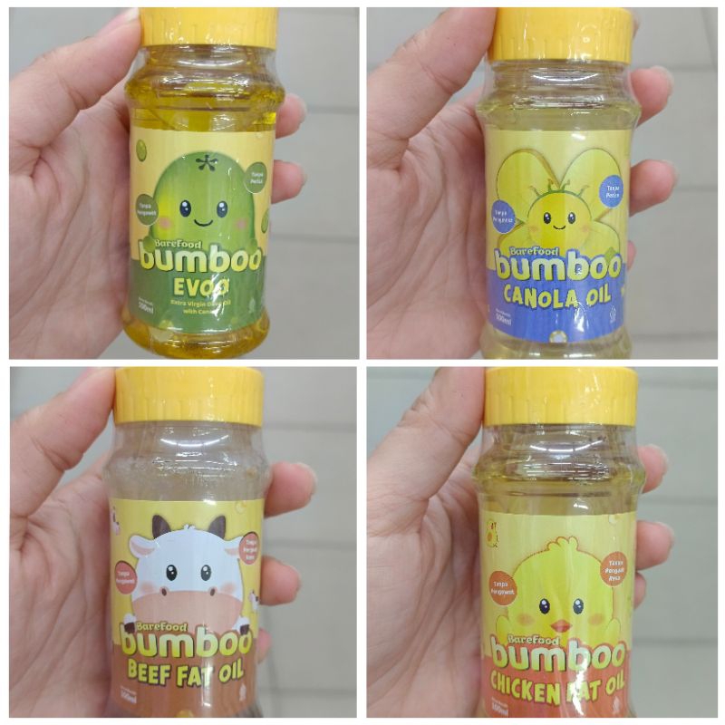 Barefood bumboo oil consists of canola oil / evoo / beef fat oil ...