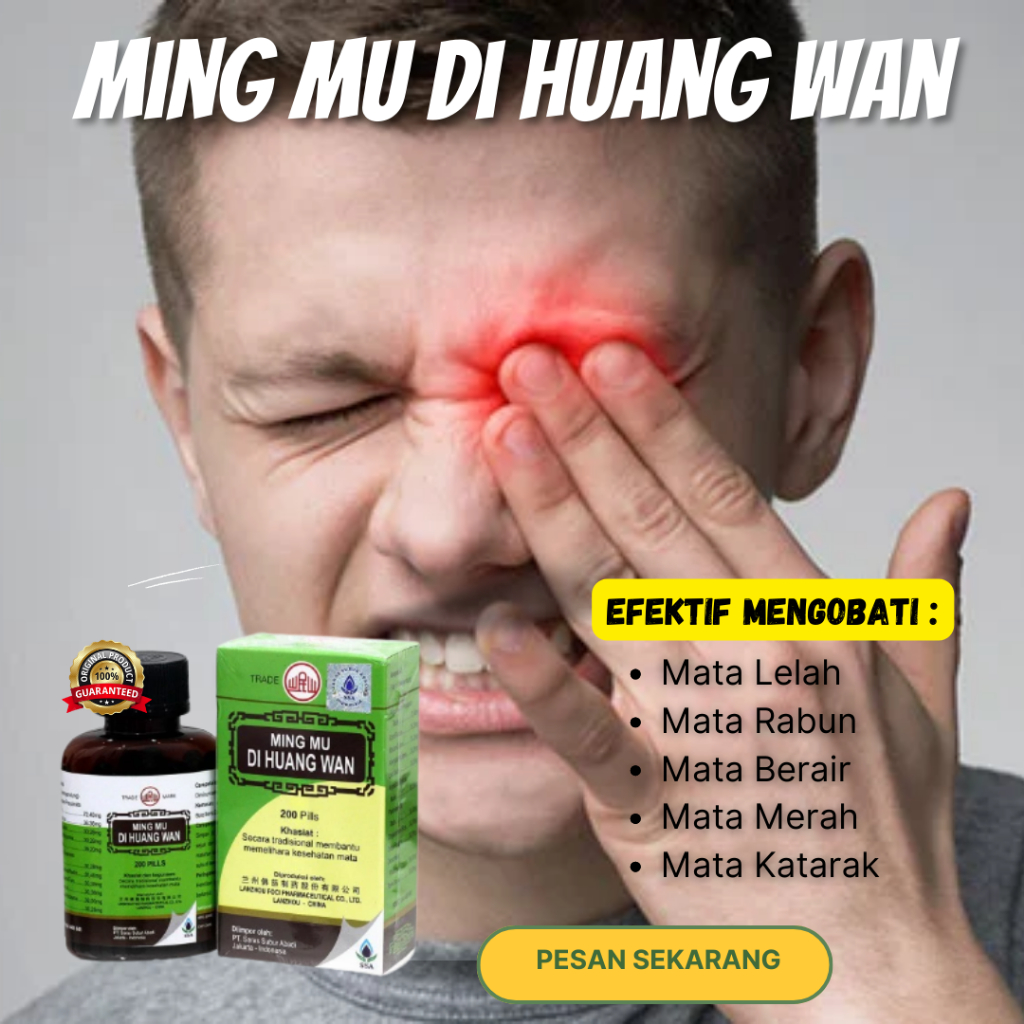 MATA MERAH PUTIH Ming Mu Di Huang Wan 100% ORIGINAL - Healthy Eyes Fat ...