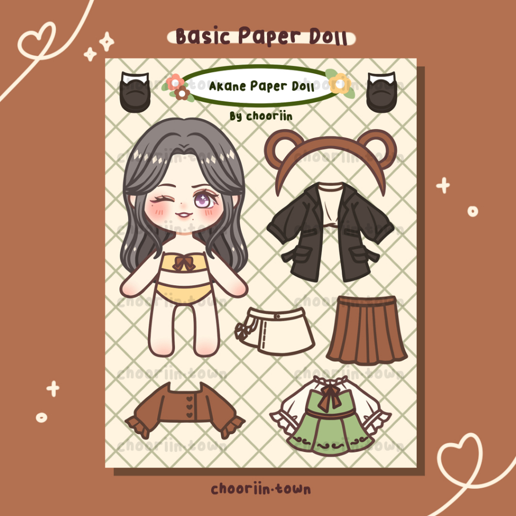 Female Basic Paper Doll] Old School Toys Disassembly BP - Paper Doll ...