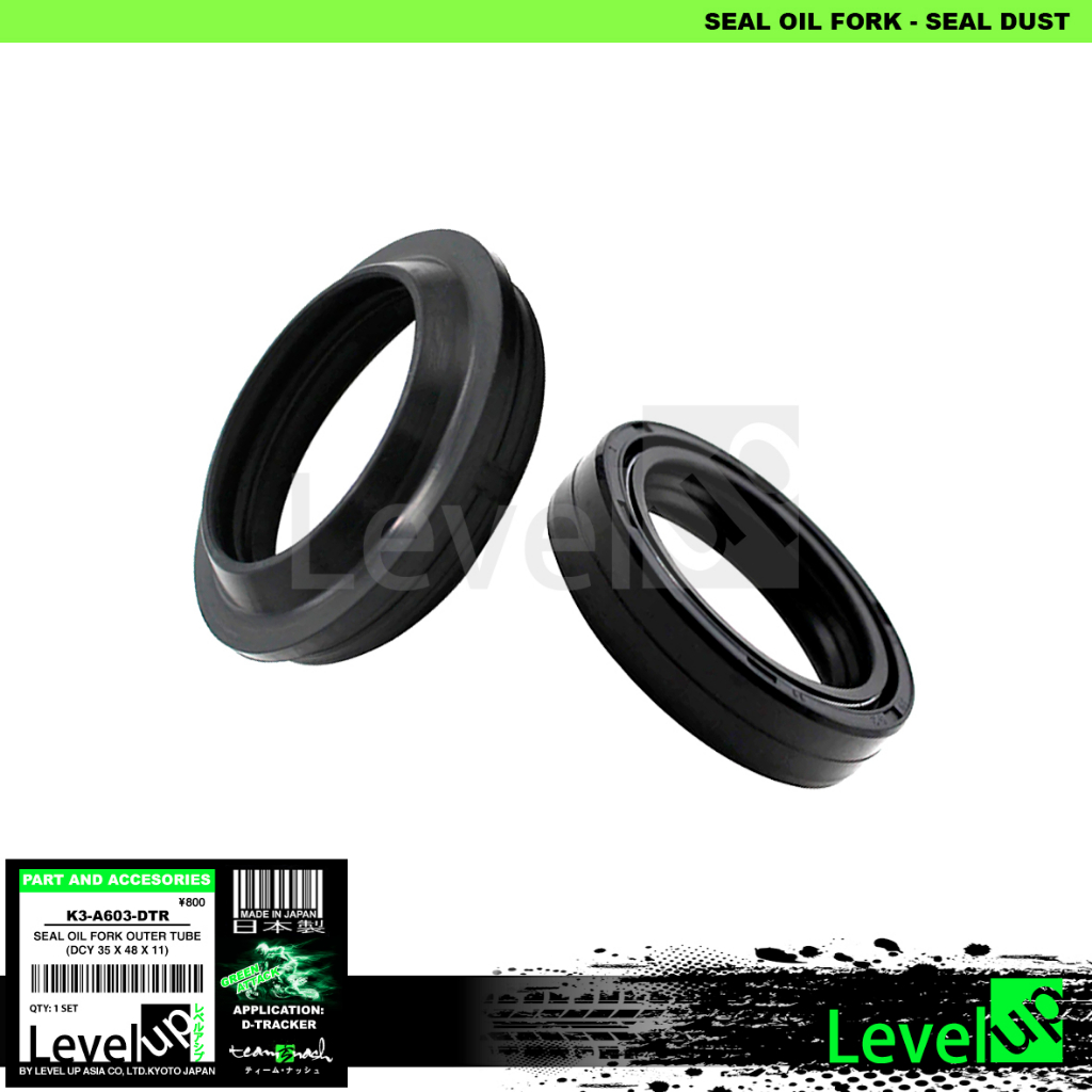 Level Up Oil Seal 35x48x11 Fork Oil Seal D Tracker KLX BF Seal Shock ...