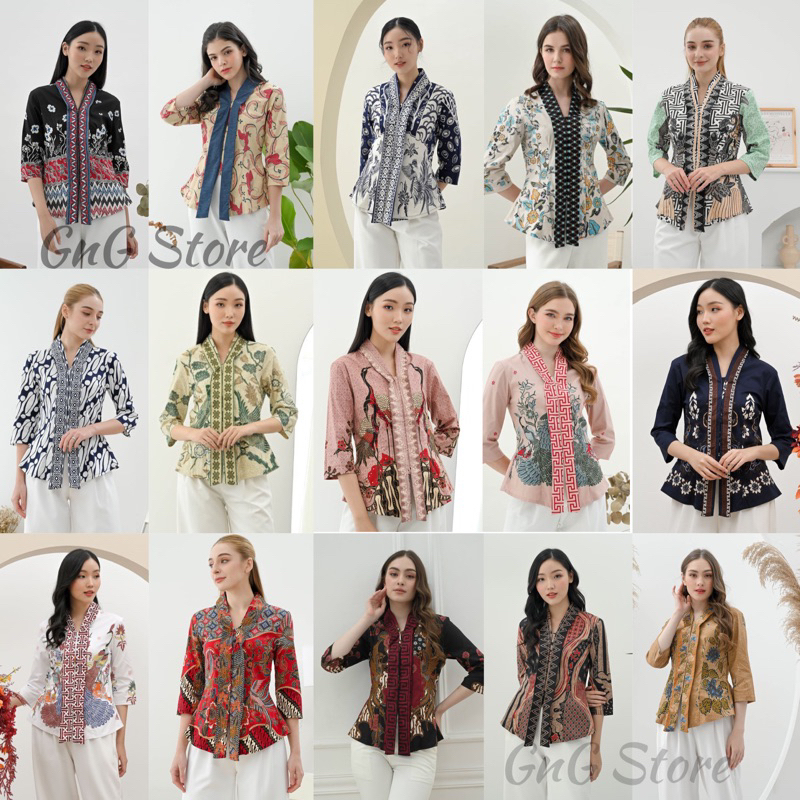 Women's Batik Tops 292P Series/Modern Batik/Eid Clothes/Batik Uniforms ...