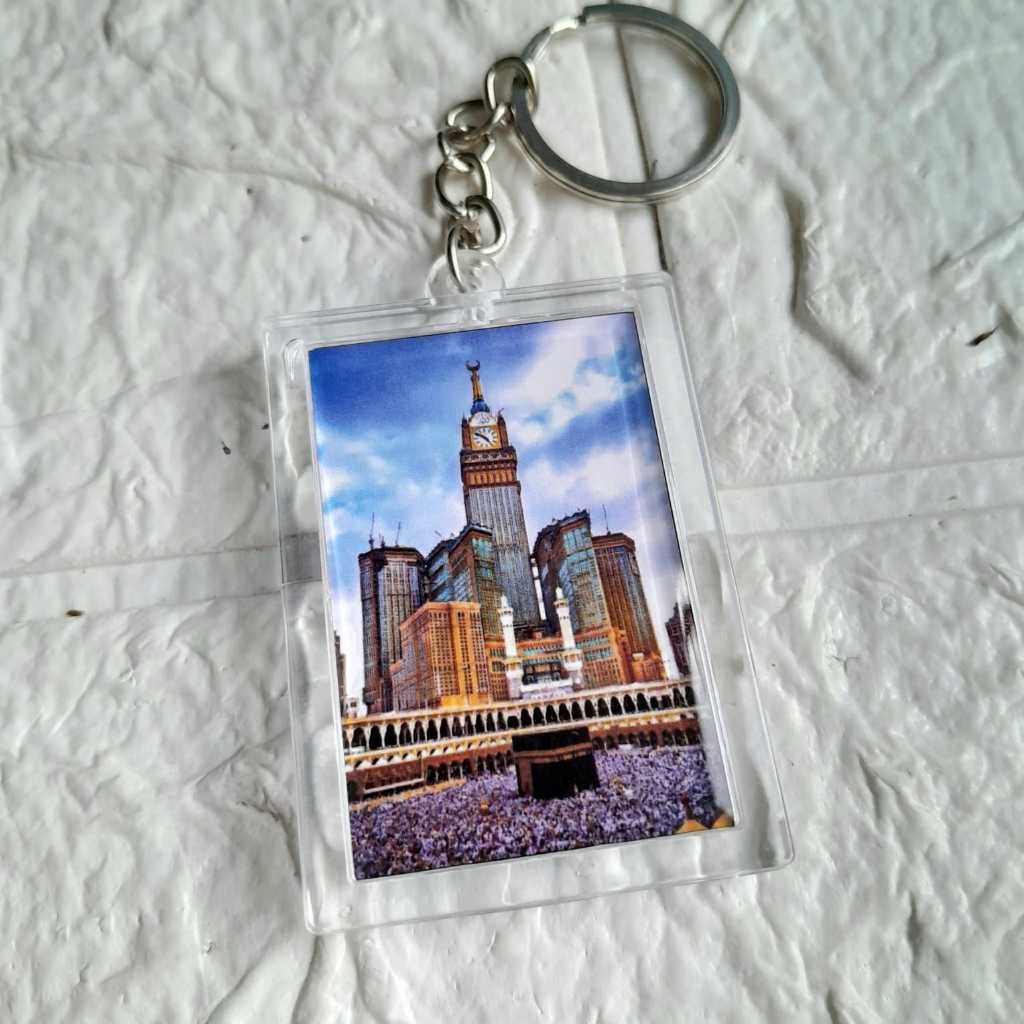GANTUNGAN Souvenirs Of MAKKAH HAJI Acrylic Keychain [Front And Back ...