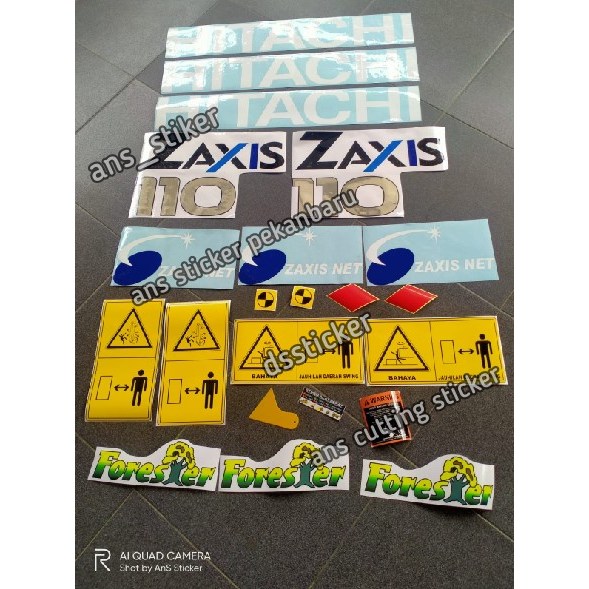 Hitachi Zaxis 110 MF Excavator Sticker Zaxis Net Heavy Equipment ...
