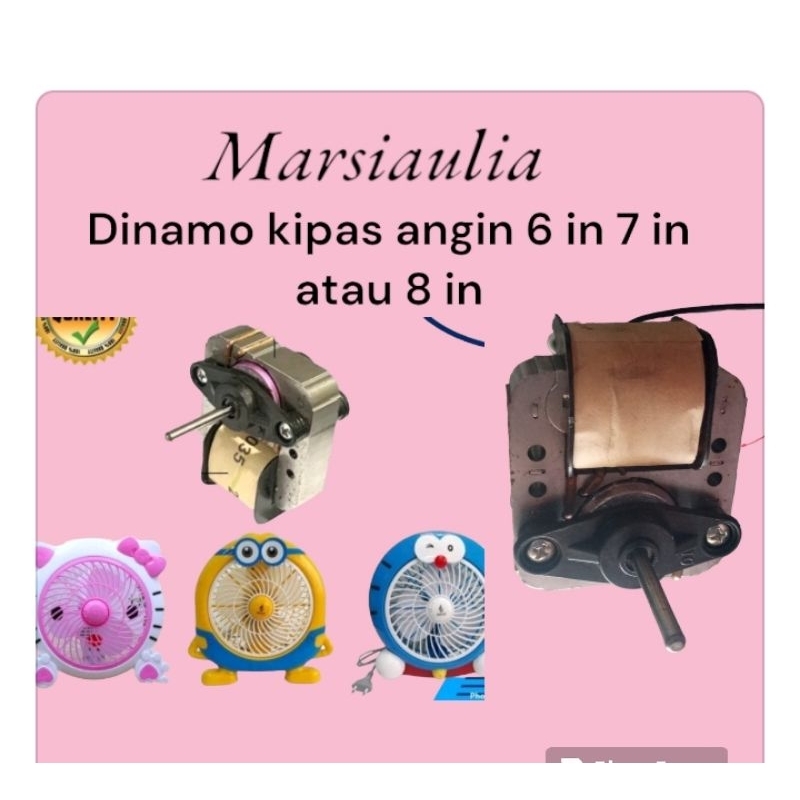 6,7 And 8 inch Character fan Dynamo fan motor | Shopee Malaysia