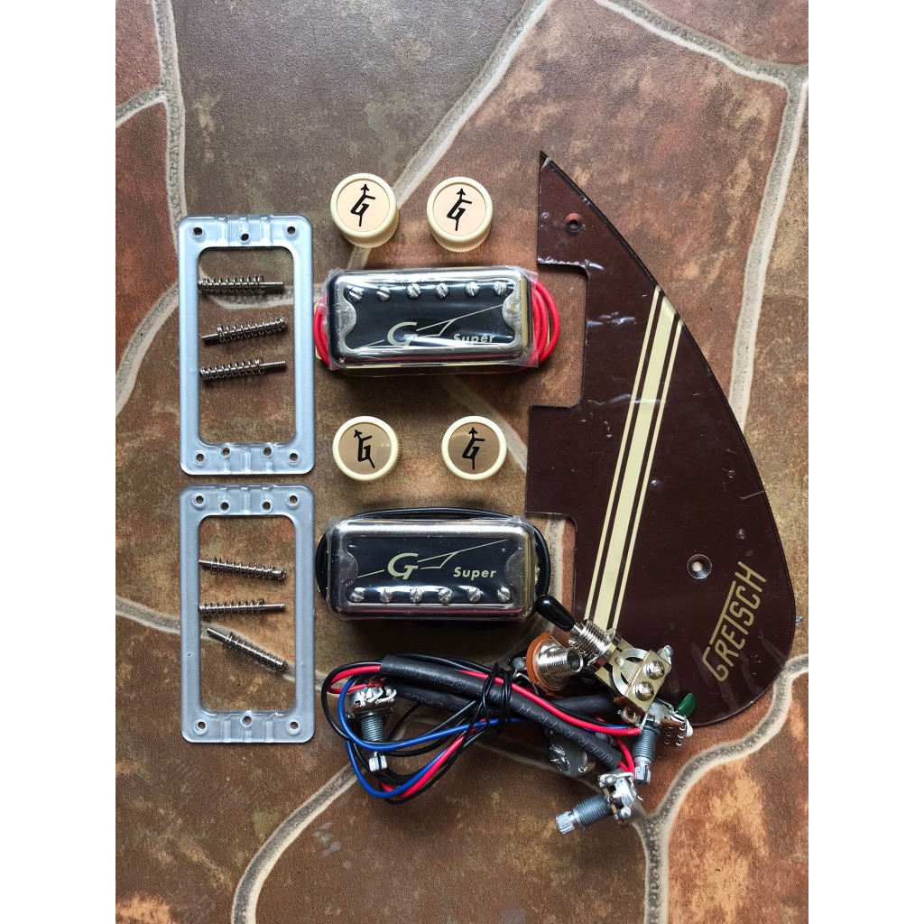 Super Hilo Tron Pickup set Plus wiring Original Guitar Gretsch G2604T ...