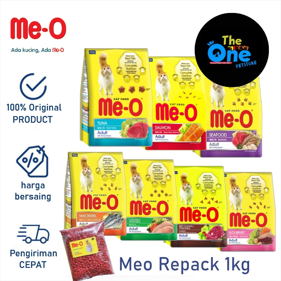 Meo Cat Food 1Kg Catfood Meo Adult 1 Kg all Variant repack Meo | Shopee Malaysia