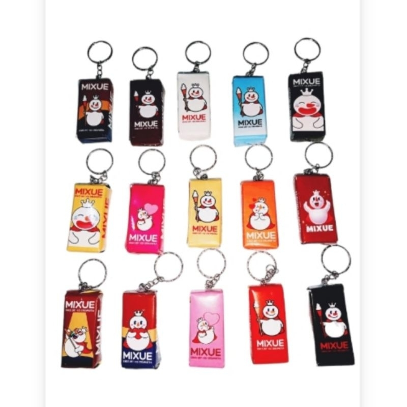 GANTUNGAN Contents 100 PCS KEYCHAINS MIXUE BOX VIRAL KEYCHAINS WEDDING ...