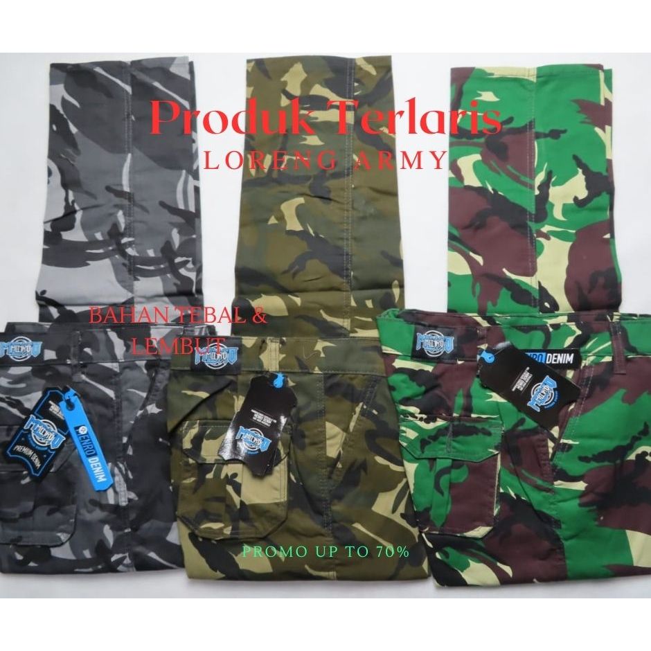 Men's Striped Trousers ||| Loreng MOTIF CARGO TROUSERS | Shopee Malaysia