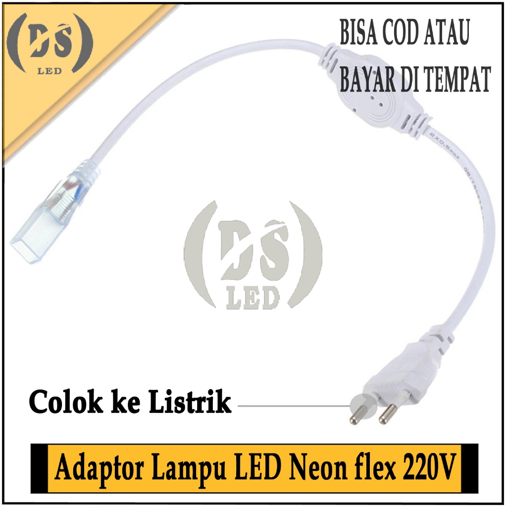 220v Neon Flex Light Socket Plug / 220V Led Neon Flex Light Adapter ...