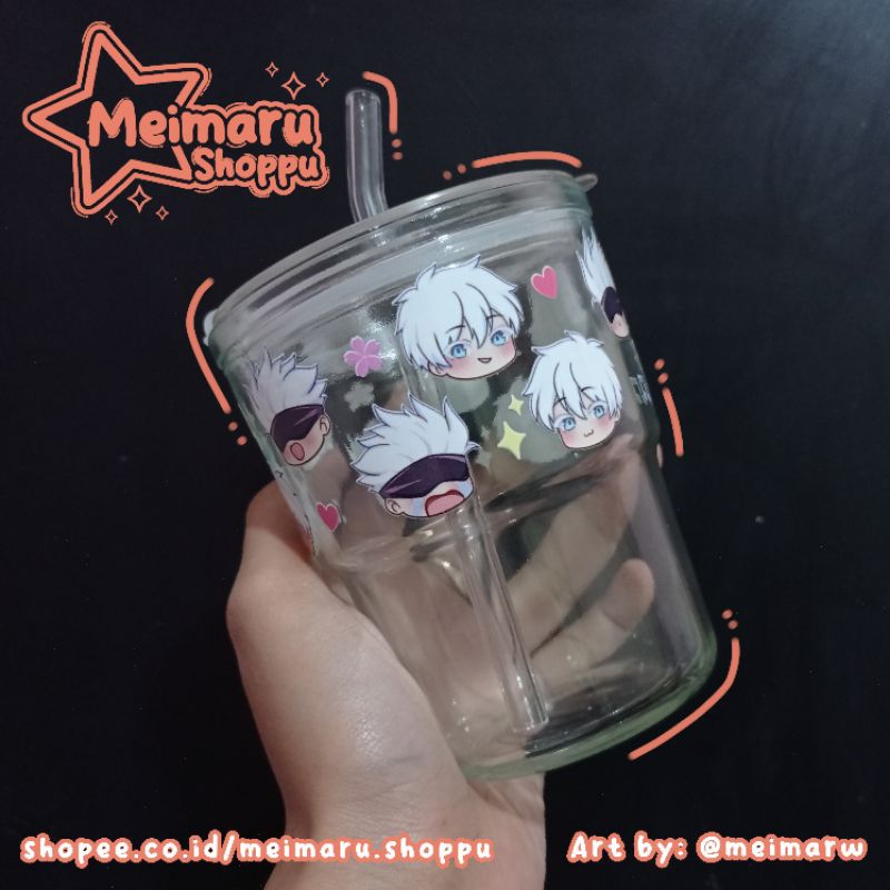 [Meimaru Shoppu] Gojo Satoru Jujutsu Kaisen glass Cups / tumblr Gojo ...