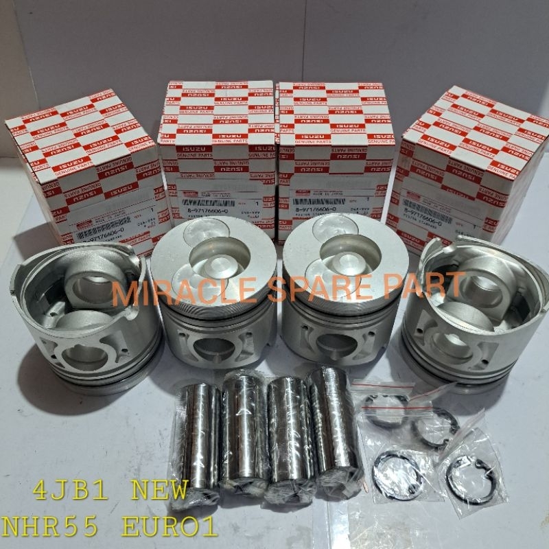 Piston Assy Isuzu ELF NHR55 New Euro1 4JB1 Round Hole Small Pin ...