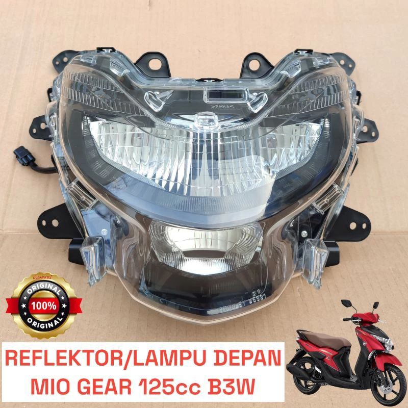 Original yamaha mio gear 125 B3W Headlamp reflector assembly | Shopee ...