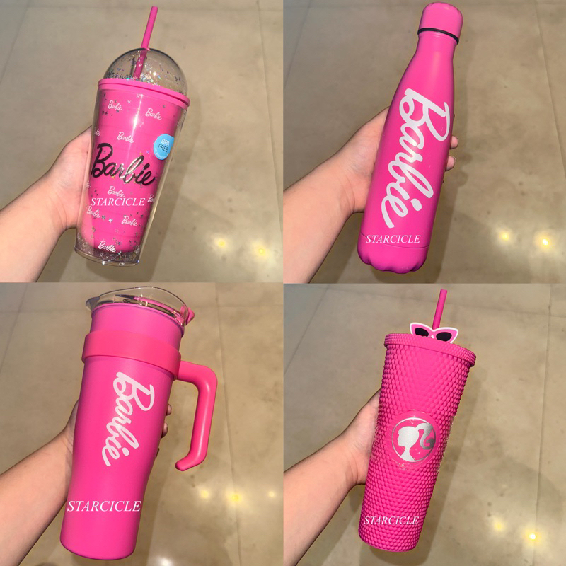 [READY Ready TO SEND] Miniso X Barbie Tumbler Stainless and Plastic ...