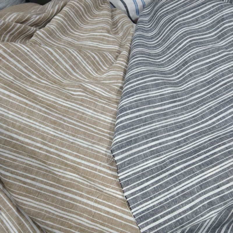 Linen LINE/LINEN CHANNEL - STRIPED FABRIC (price stated per 1 meter ...