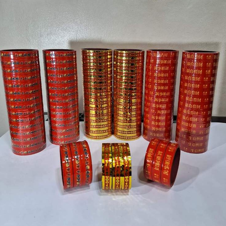 MERAH Red Plastic Fruit Isolation Duct Tape Solatip Fruit Patch For CNY ...