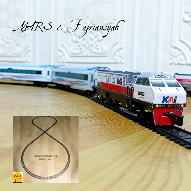 Train Set Locomotive CC 203 / cc203 Train Toy Set Passenger Carriage ...