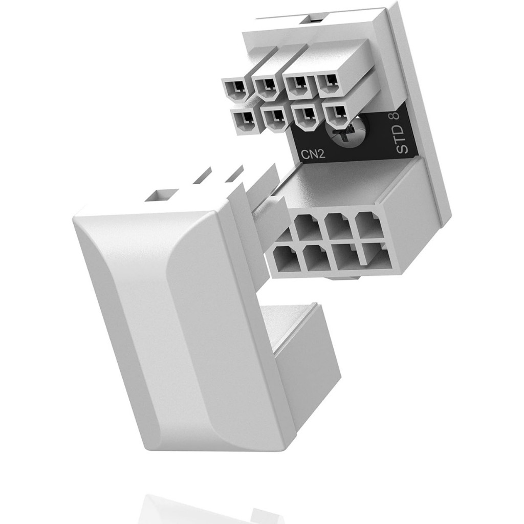 EZDIY-FAB VGA PCIe 8 Pin 180 Degree Angle adapter - WHITE - 1PCS ...